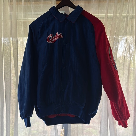 STARTER | Jackets & Coats | Vintage Cubs Blue And Red Mens Jacket ...